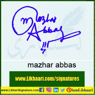 mazhar abbas Signature Styles